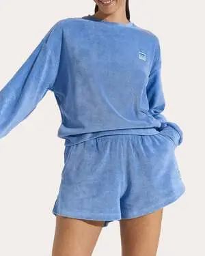 SEAQUELLE SWIM Organic Cotton Terry Crewneck Sweatshirt