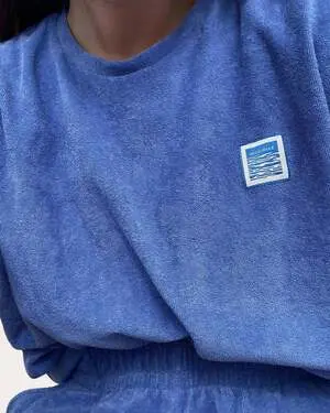 SEAQUELLE SWIM Organic Cotton Terry Crewneck Sweatshirt