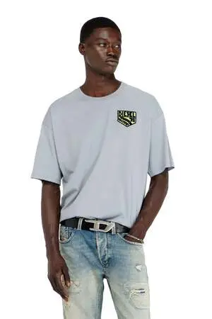 DIESEL® T-shirt With Industry Chest Print - Grey