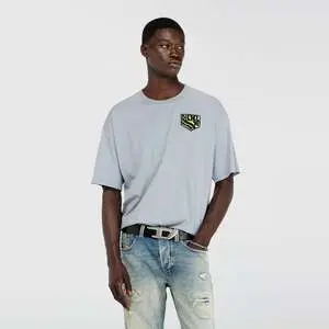 DIESEL® T-shirt With Industry Chest Print - Grey