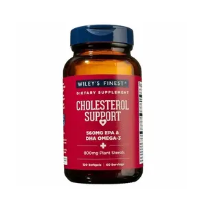 WILEY'S FINEST Wild Alaskan Fish Oil Cholesterol Support Heart Health Supplement For And 560mg Omega-3s - No Color