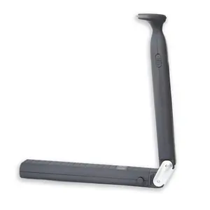 Perry Ellis Foldable Rechargeable Back Hair Trimmer For Hard To Reach Grooming - Grey