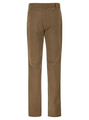 Brunello Cucinelli Five-pocket Cotton Corduroy Trousers - Brown