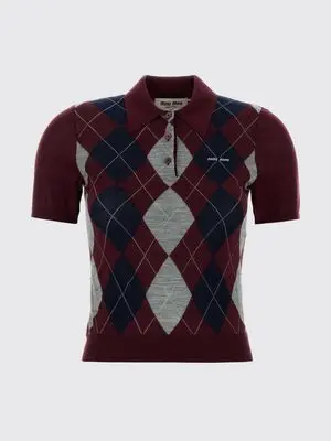 Miu Miu Polo Shirt Burgundy - Red
