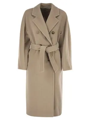 Max Mara Max Mara Madame Wool And Cashmere Coat Multicolor