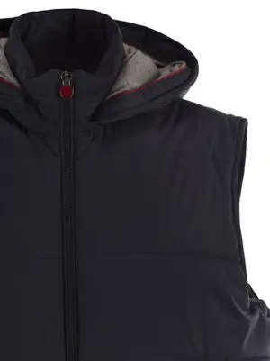 Kiton Hooded Sleeveless Jacket