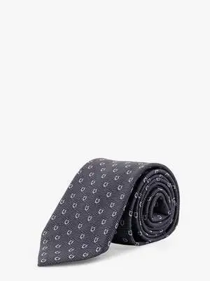 FERRAGAMO Cairo Silk Tie - Grey