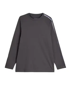 Y3 Oversized Gradient Stripes Long Sleeve T-shirt - Grey Five