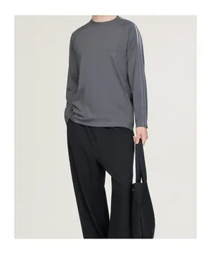 Y3 Oversized Gradient Stripes Long Sleeve T-shirt