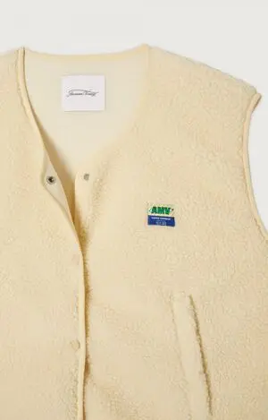 American Vintage Fleece Vest - Nude