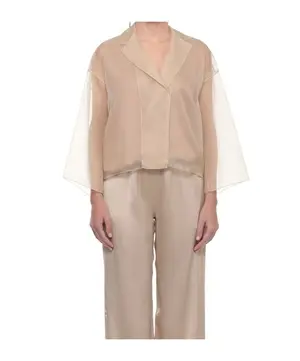 Antonelli Firenze Emma Sheer Silk Blazer