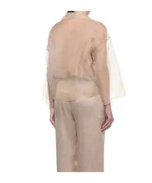 Antonelli Firenze Emma Sheer Silk Blazer