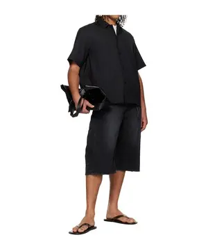 Sacai Belted Barrel-leg Shorts