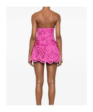 Giuseppe Di Morabito Cut-out Floral-embroidered Mini Dress