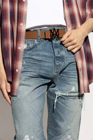 Amiri Reversible Leather Belt