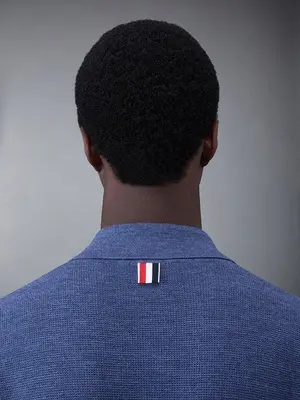 Thom Browne Stripe-detail Short-sleeved Polo Shirt