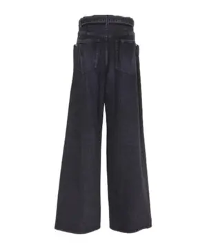 Sacai Wide-leg Belted Jeans