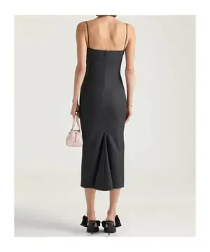 Givenchy Sliced Midi Dress In Wool