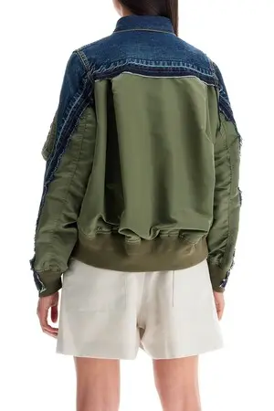 Sacai Panelled Denim Jacket