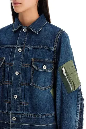 Sacai Panelled Denim Jacket