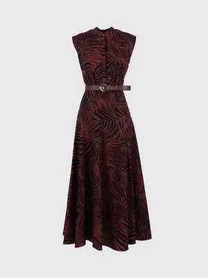 Max Mara Printed Silk Shirt Dress - Brown