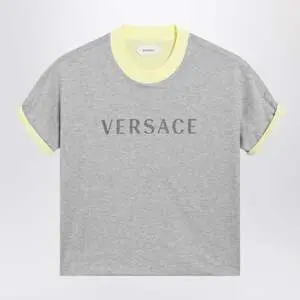 Versace Reversible Cotton Jersey T-shirt - Gray