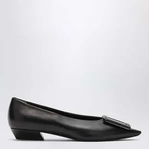 ROGER VIVIER Gommettine Ballerina In Leather - Black