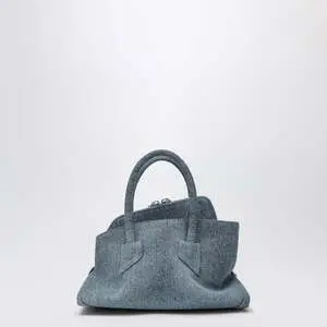 Attico La Passeggiata Mini Bag In Washed Denim - Blue