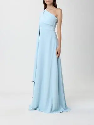 Solace London One-shoulder Cape Dress