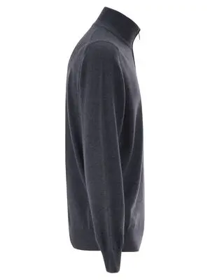 Brunello Cucinelli Cashmere Turtleneck Sweater With Zipper