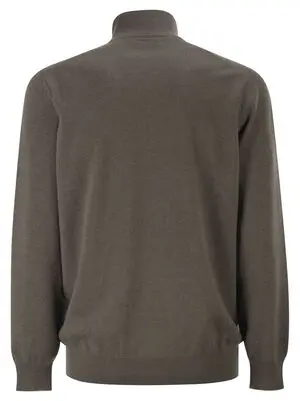 Brunello Cucinelli Cashmere Turtleneck Sweater With Zipper