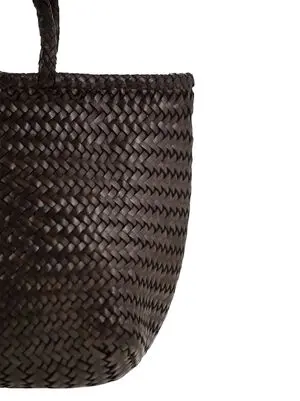 Dragon Diffusion Grace Basket Small Woven Leather Bag