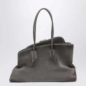 Attico La Passeggiata Medium Suede Bag - Gray