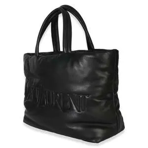 Saint Laurent Puffy Nappa Logo Tote