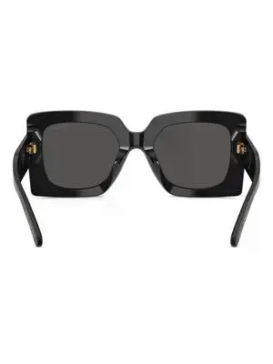 Dolce & Gabbana Embellished Square-frame Sunglasses - Black