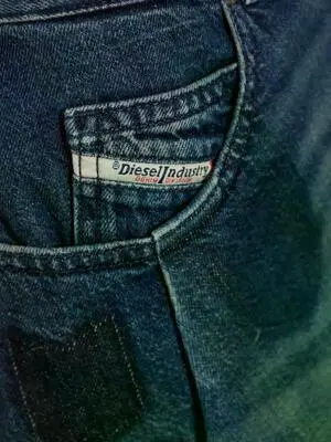 DIESEL® Whiskering Effect Denim Shorts