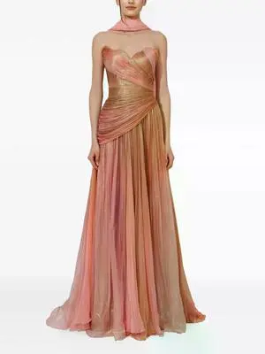IRIS SERBAN Melissa Draped Maxi Dress