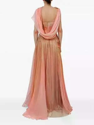 IRIS SERBAN Melissa Draped Maxi Dress