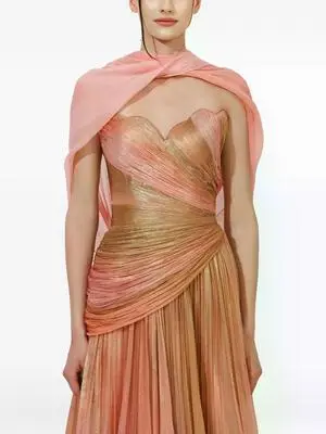 IRIS SERBAN Melissa Draped Maxi Dress