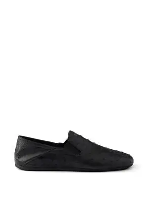 Prada Ostrich Leather Loafers