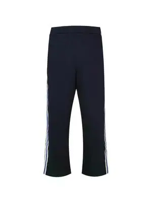 Commas Crochet-stripe Jersey Trousers
