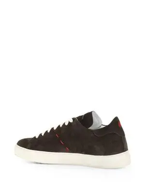 Kiton Suede Lace-up Sneakers - Brown