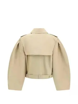 GANNI Double-breasted Balloon Sleeve Jacket