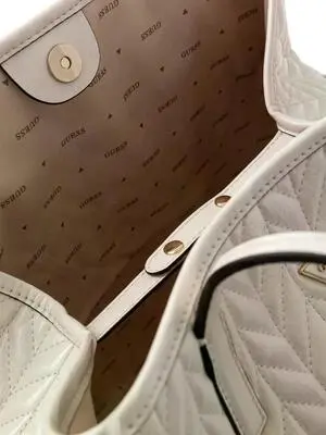 Guess Chevron Quilted Tote Bag