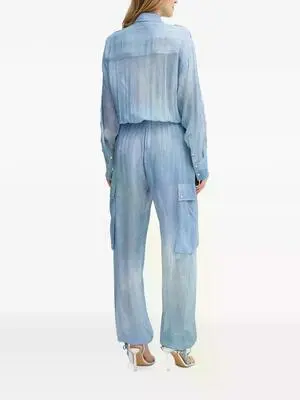 ERMANNO FIRENZE Lace-panelled Cargo Jumpsuit