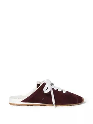 Miu Miu Plume Suede Mules