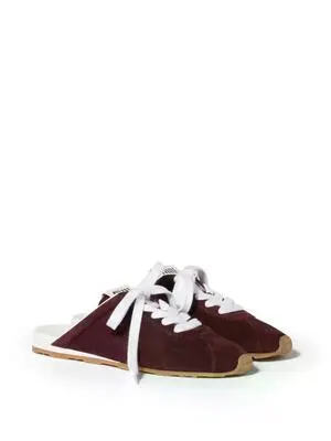 Miu Miu Plume Suede Mules