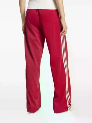 Adidas Firebird Loose-fit Track Pants With Side Stripe Detail - Red