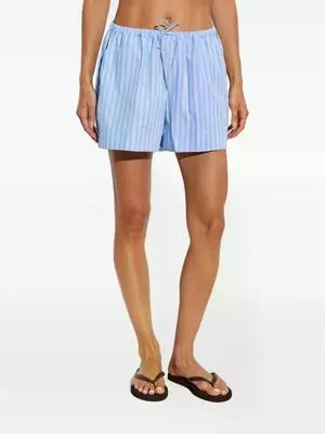 Hunza G Essential Stripe Print Shorts - Blue