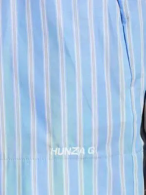 Hunza G Essential Stripe Print Shorts - Blue